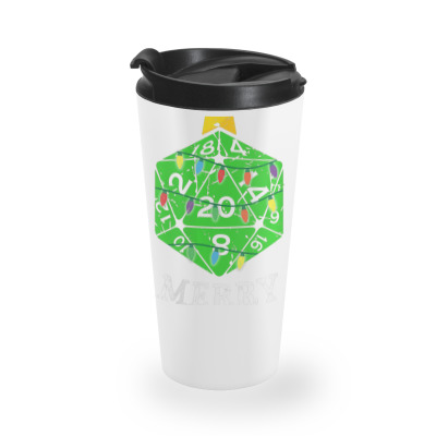 Merry Critmas 20 Sided Dice Rpg Christmas Holiday Board Game Travel Mug ...
