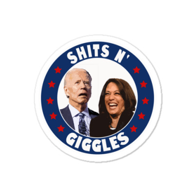 Shits N_ Giggles Funny Meme White Text In Blue Circle Sticker By Cm ...