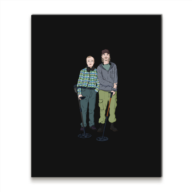 Detectorists - Lance & Andy - Dmdc Line Up Metal Print Vertical By ...