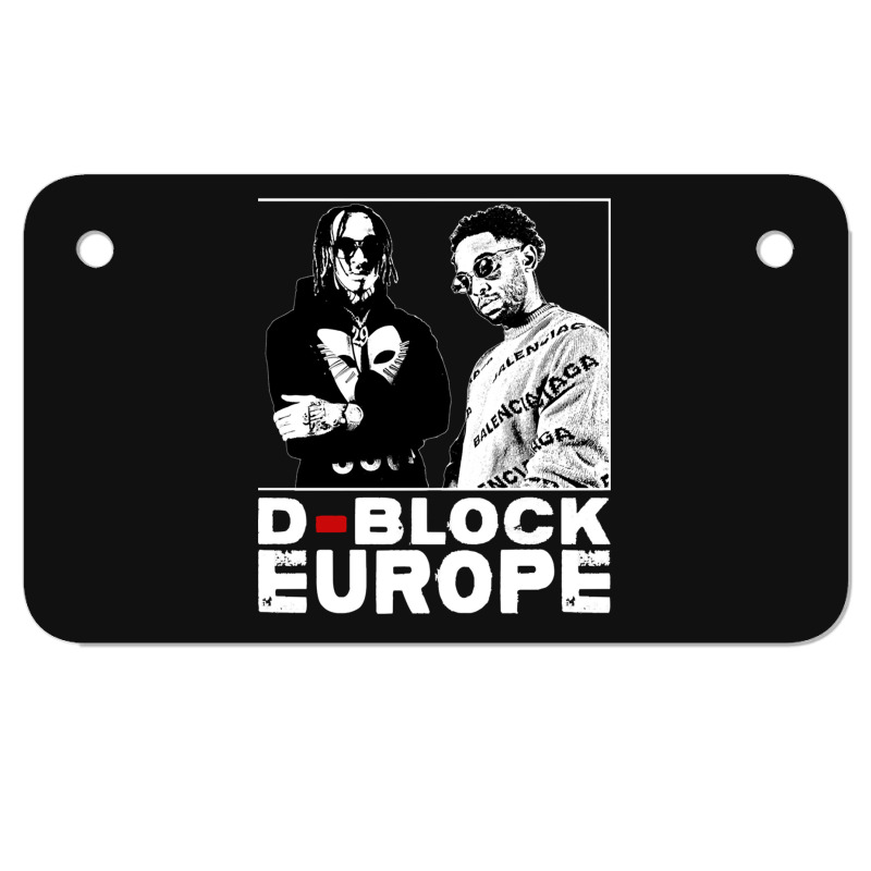 Birthday Gifts Gift Idea D Block Europe Black And White Design Trap Cl Motorcycle License Plate ...
