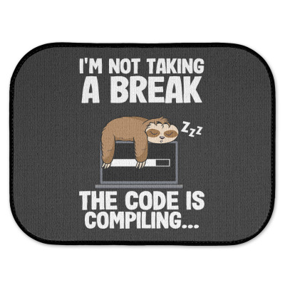 The Code Is Compiling Funny Sloth Programming Nerd Rear Car Mat By ...