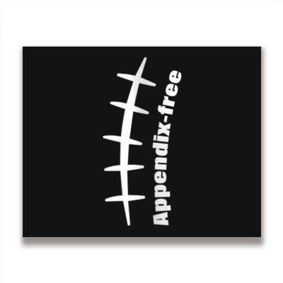 Funny Appendix Free Appendix-free Post Surgery Survivor Metal Print ...