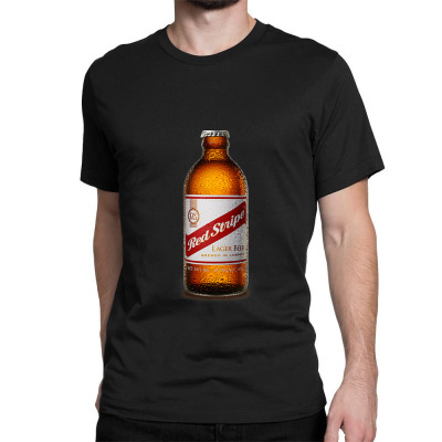 Red Stripe Cold Lager Beer Bottle Classic T-shirt By Gregoryblaylock ...