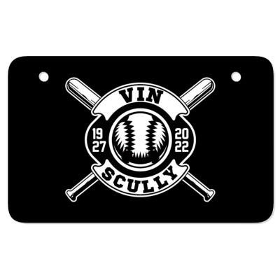Rest In Peace Vin Scully Atv License Plate By Loregabriel - Artistshot
