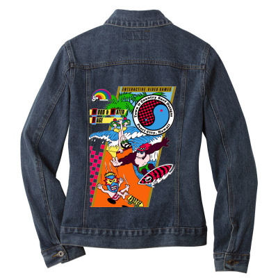 Wood And Water Rage (t&c 80s) 1 Ladies Denim Jacket By Michaelholland ...