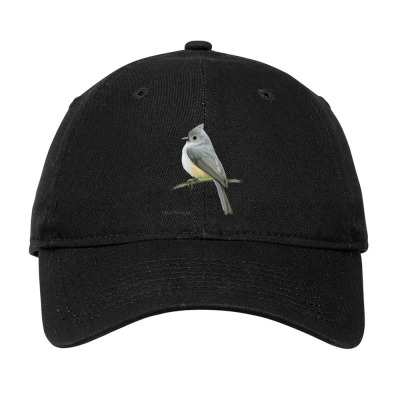 Detailed Tufted Titmouse Bird Illustration .png Adjustable Cap By ...