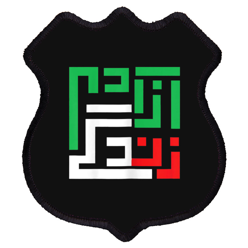 Womens Woman Life Freedom Iran Zan Zendegi Azadi Persian Feminist Shield Patch By August ...
