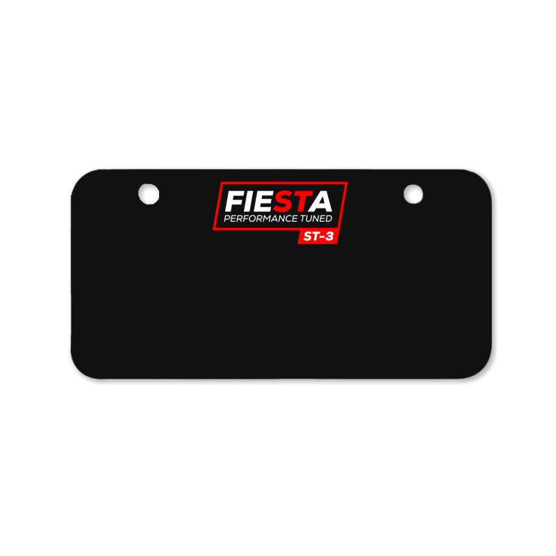 Performance Tuned Fiesta St-3 - Red And Black Bicycle License Plate By ...