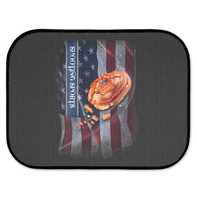 Patriotic Flag Clay Target Skeet Trap Sporting Clay Gift Ide Rear Car ...