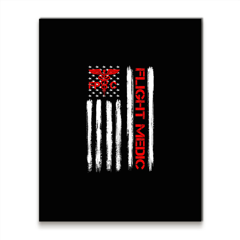 Flight Medic Ems Emt Nurse Paramedic Us American Flag Gift Metal Print ...
