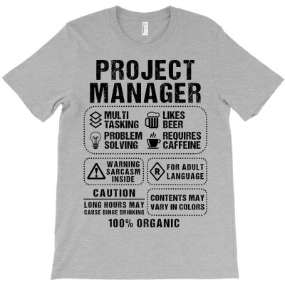 Custom Project Manager T-shirt By Tshiart - Artistshot