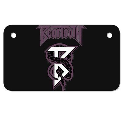 Beartooth Snake Png 4 Ular Ungu Comel Classic Motorcycle License Plate ...