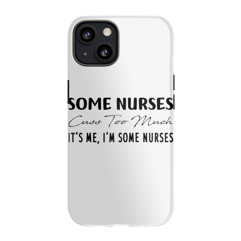 Funny Nurse Tee Nursing Womens Some Nurses Cuss Too Much Raglan Baseba ...