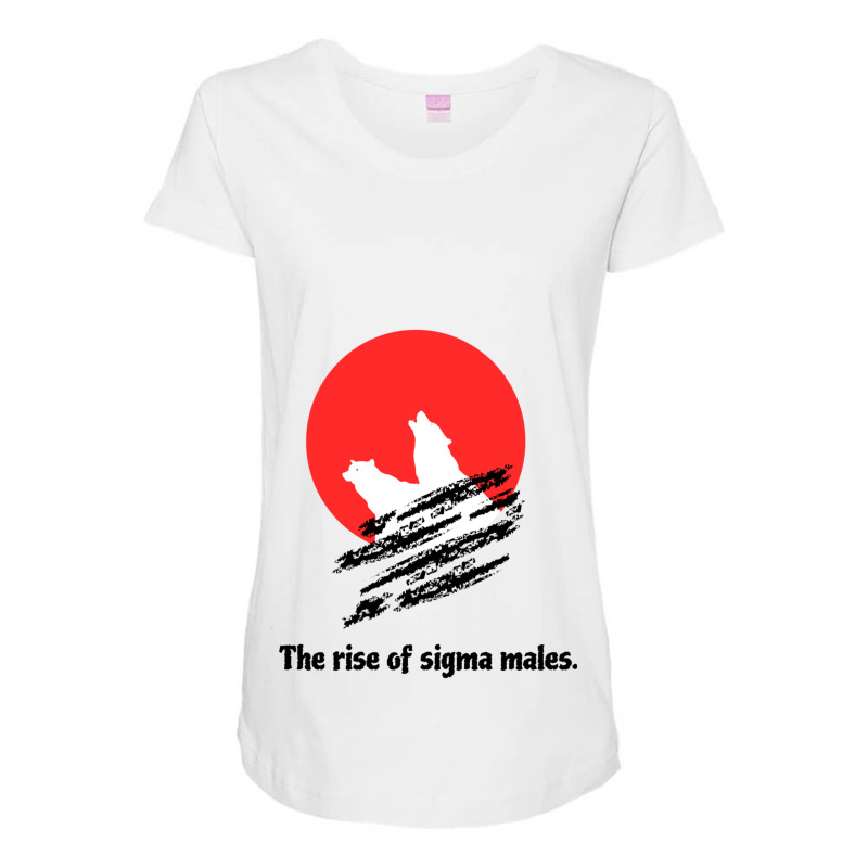 The Rise Of The Sigma Males Sigma Male Maternity Scoop Neck T-shirt By ...