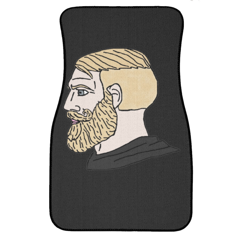Funny Chad Yes - Yes Chad Meme - Yes Face Meme Front Car Mat By ...