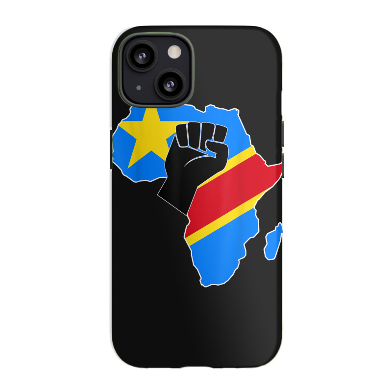 Love Democratic Republic Of Congo Drc Rdc Flag In Africa Map Iphone 13 ...