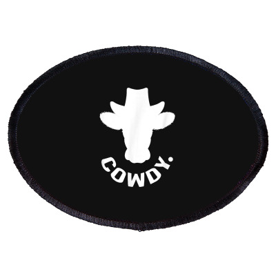 Cowdy Ultra Funny Mashup Between Cow And Howdy Cow Meme Oval Patch By ...