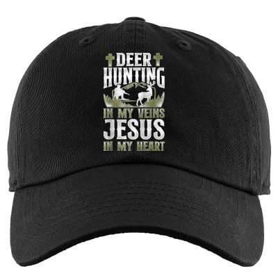 Buck Deer Hunting In My Vein Jesus In My Heart Vintage Kids Cap By ...