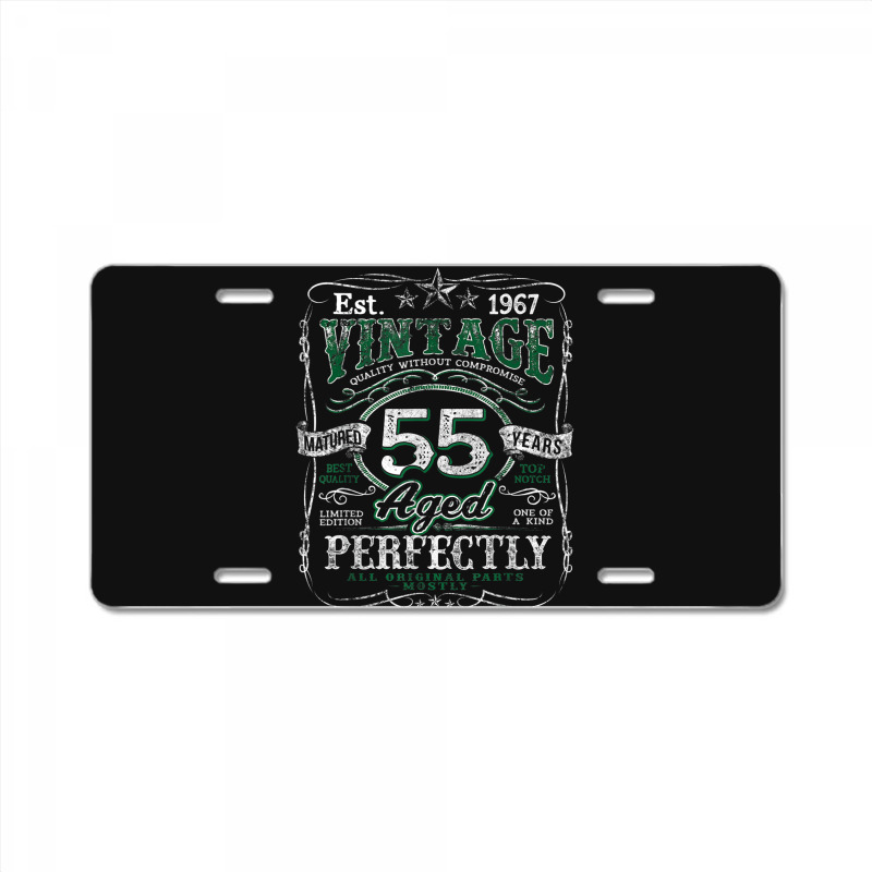 Vintage 1967 Limited Edition 55 Year Old 55th Birthday License Plate By ...