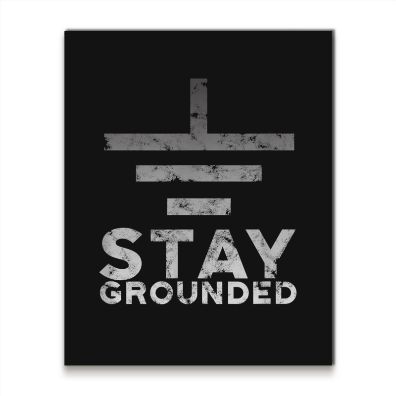 Grounded Electrical Engineering Symbol Engineers Recording Metal Print ...
