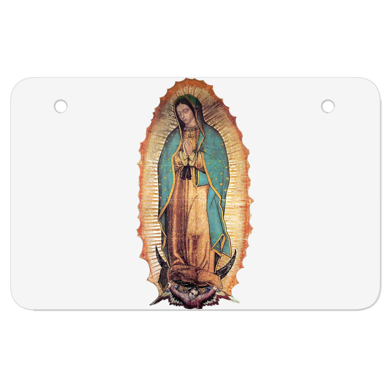 Real Our Lady Of Guadalupe Virgin Mary Catholic T Shirt Atv License ...