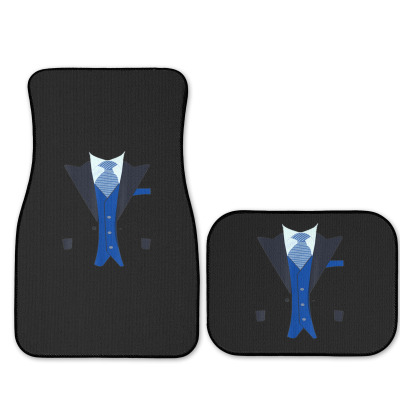 Funny Faux Fake Tuxedo Suit Top With Vest And Tie Full Set Car Mats By ...