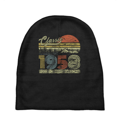 Vintage 1958 All Original Parts Men Wome 62nd Birthday Baby Beanies By ...