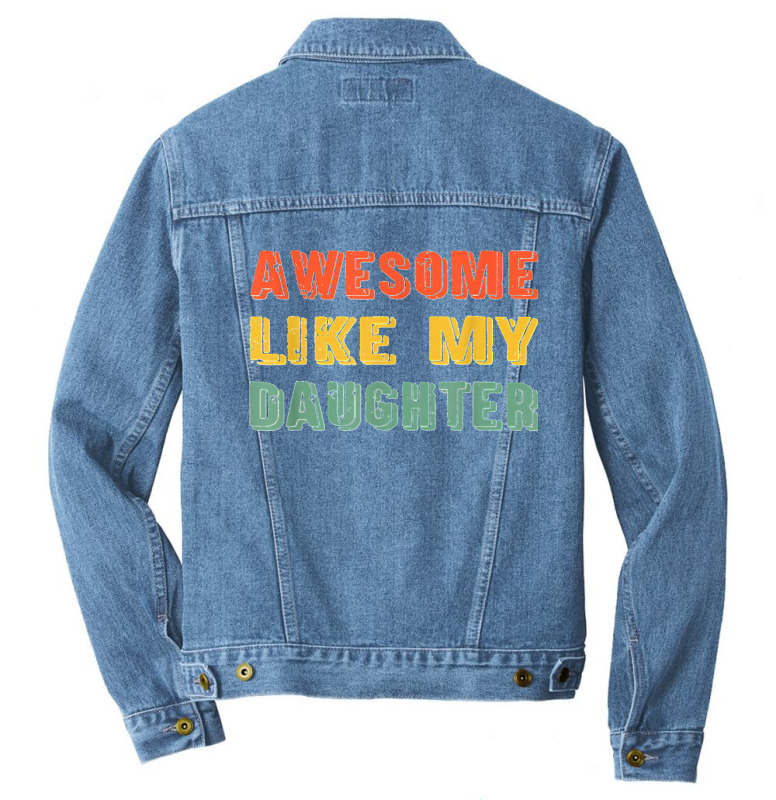 Mens Awesome Like My Two Daughters Father's Day Dad Men Him Gift Men ...