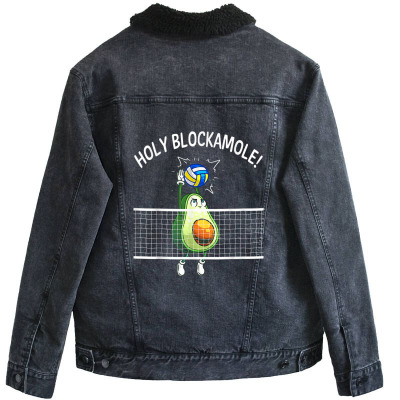 Holy Blockamole Volleyball Shirt Player Blocker Avocado Unisex Sherpa ...