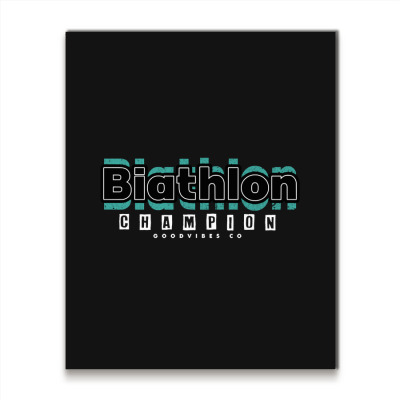 Custom Biathlon Champ Metal Print Vertical By Seifertmurryq3jmxs ...