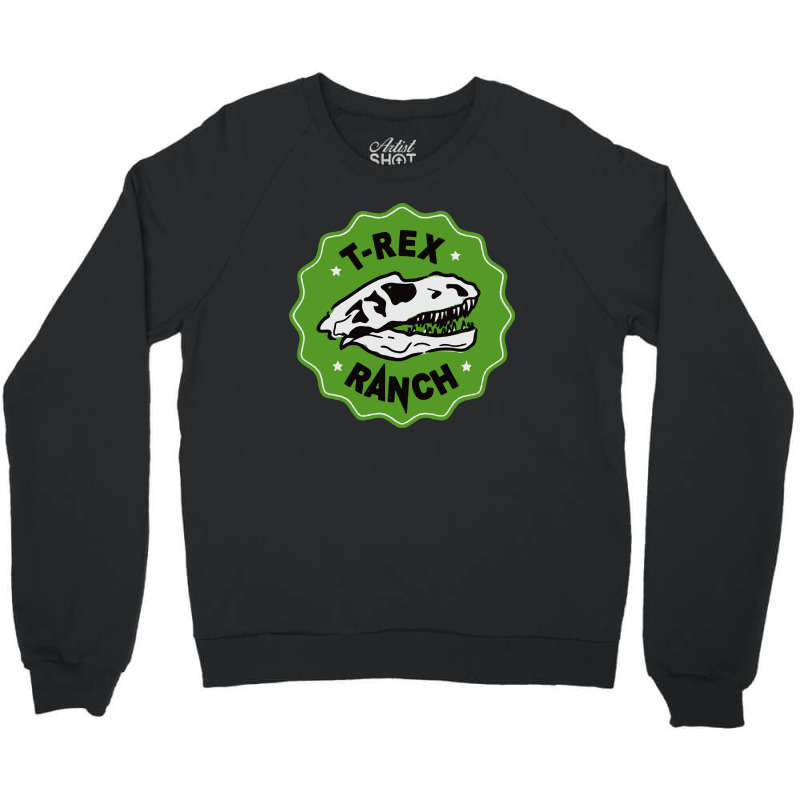 Custom T Rex Ranch Crewneck Sweatshirt By Jablay - Artistshot