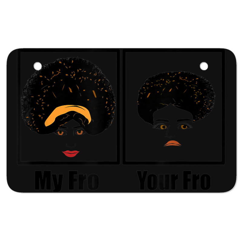 Custom Funny Afro Hair My Fro Your Fro Atv License Plate By Kyleeorge ...