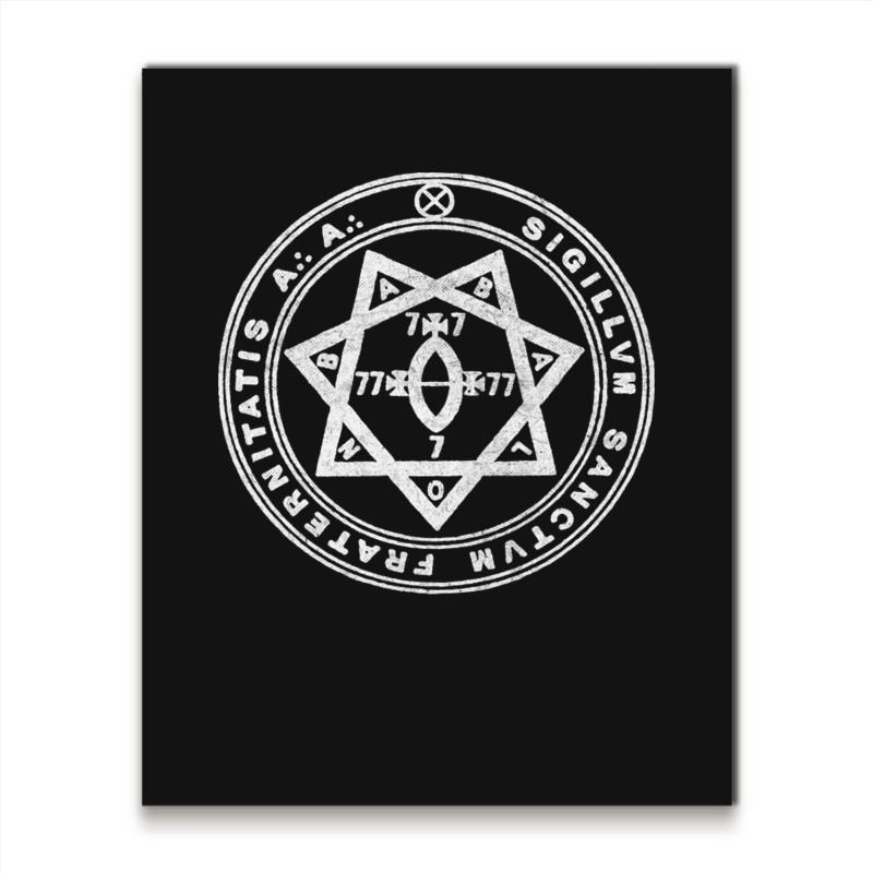 The Seal Of Aa Heptagram Aleister Crowley Thelema Metal Print Vertical ...