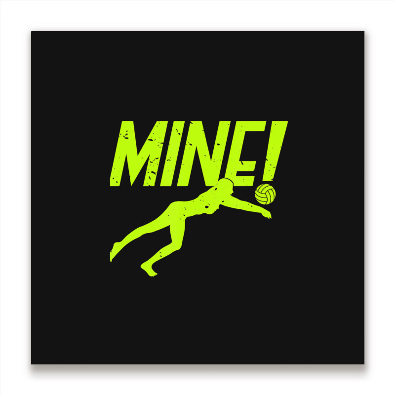 Volleyball Player Mine! Sports Events 2020 Metal Print Square By ...