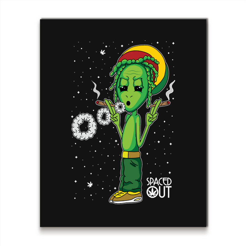 Limited Edition Stoner Alien Metal Print Vertical By Milne Charlton ...