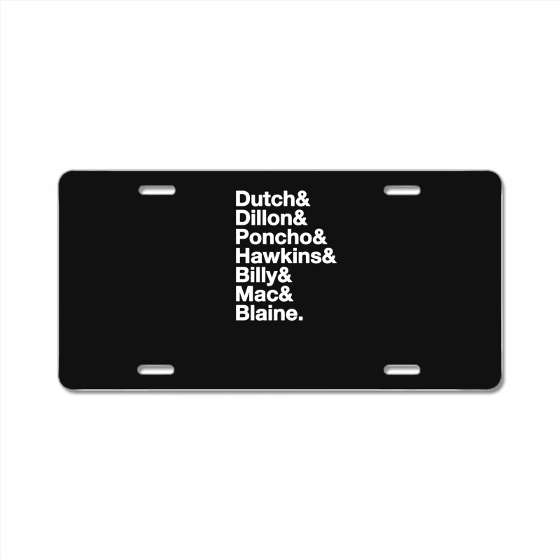 Predator Sci Fi Cinema Manliest Rescue Team License Plate By ...