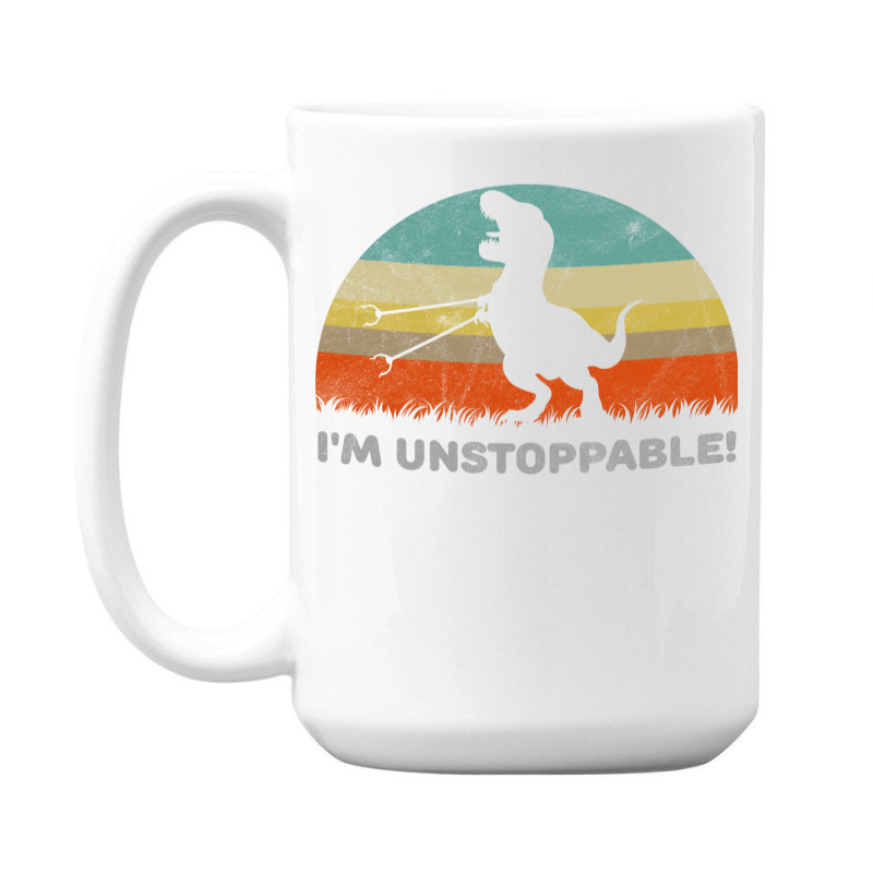 Funny I'm Unstoppable T Rex With Trash Grabber Pickup Tool Hipster Tum ...