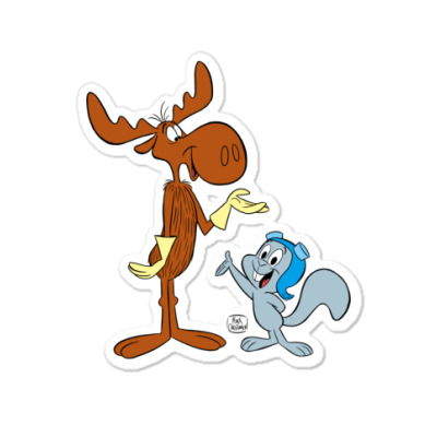 Rocky And Bullwinkle Cute Sticker By Lystadjarzaz - Artistshot