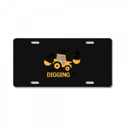 Hot Trend Im 2 And Digging It 2 Year Old 2nd Birthday Boy Construction ...