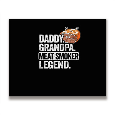 Mens Daddy Grandpa Meat Smoker Legend Grillfather Smoking Meat Metal ...