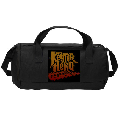 Keytar Hero Poster Duffel Bag By Cerseytol - Artistshot