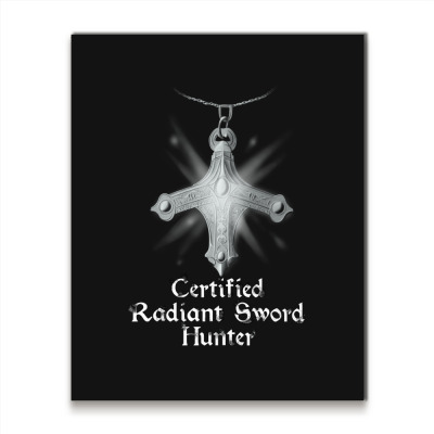 Certified Radiant Sword Hunter Badge Metal Print Vertical By ...