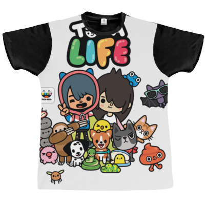 Custom Toca Boca Toca Boca 2021 Toca Life World Graphic T-shirt By ...
