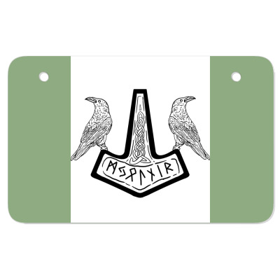 Hugin And Munin Norse Viking Warrior Odinbarbar Retro Girl Atv License ...