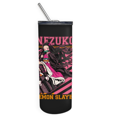 Nezuk0 Cute Demon Cross Line Version Skinny Tumbler By Succiejanymu ...