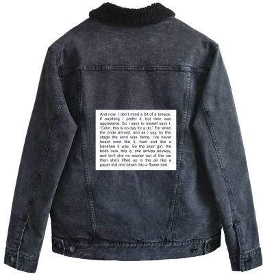 Uncle Colm’s Monologue 1 Unisex Sherpa-lined Denim Jacket By ...