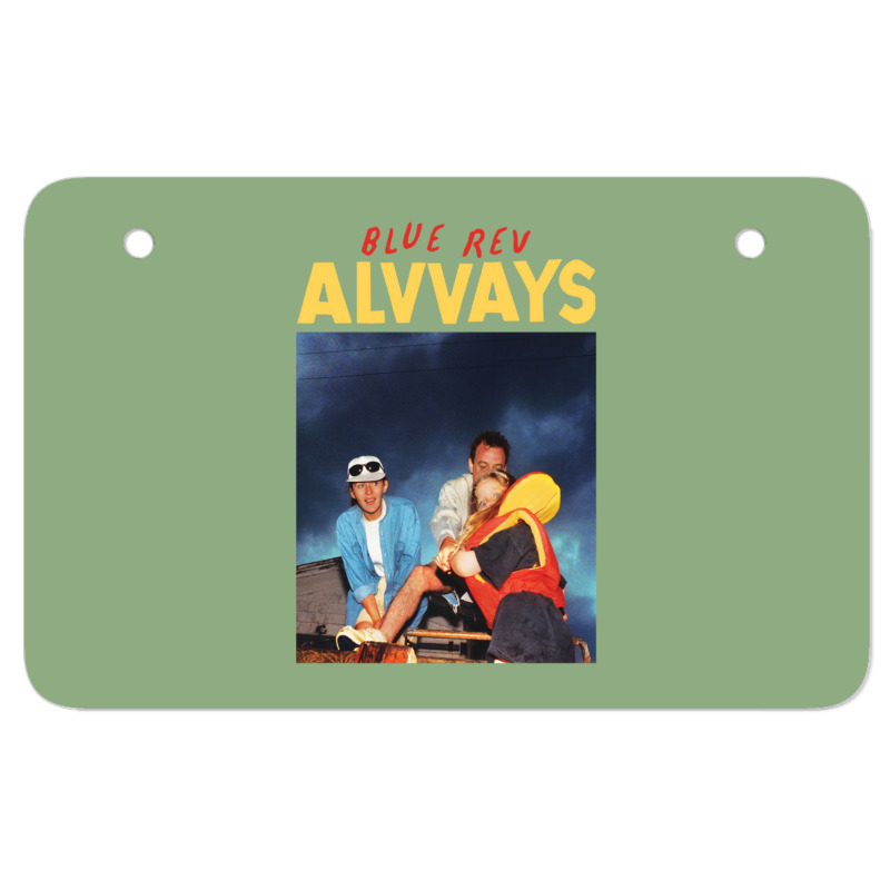 Alvvays Blue Rev Atv License Plate By Kelly J - Artistshot