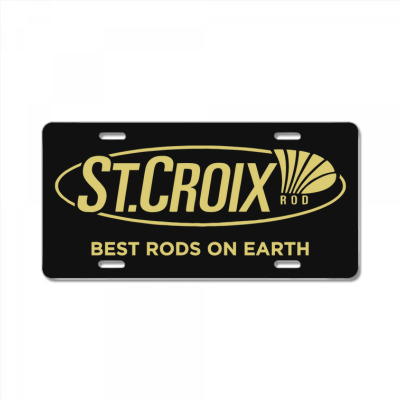 St Croix Rods License Plate By Viscount Art - Artistshot