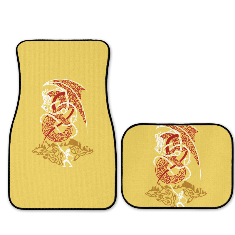 Custom Fafnir And Sigurd Norse Mythology Knotwork Coloured Full Set Car ...