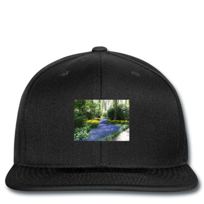 River Of Blue - Flower Lane In The Keukenhof Gardens Printed Hat By ...